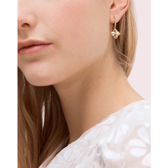 kate spade | Jewelry | Kate Spade Legacy Logo Spade Huggies Hoop ...